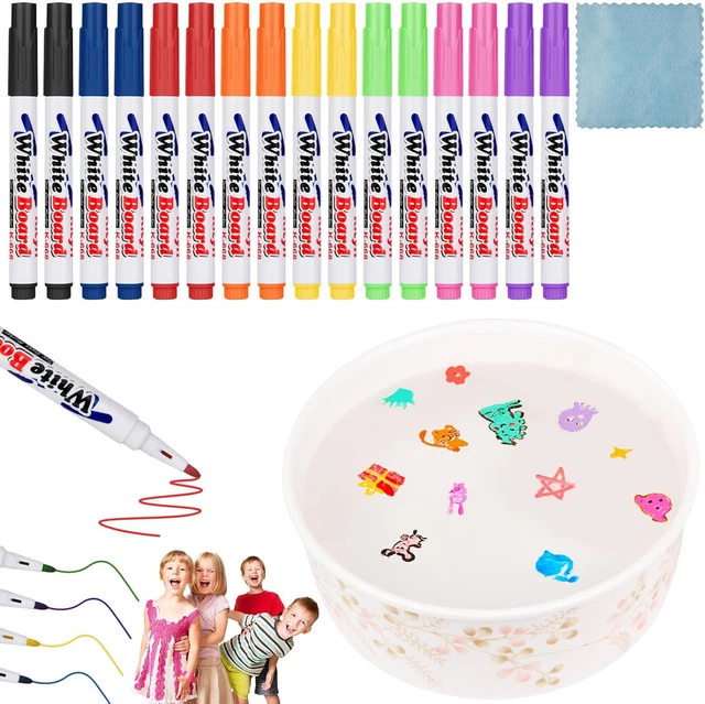 8 COULEURS MAGIQUE Wassermalerei Stift, Eau Doodle Stylos, Flottant ...