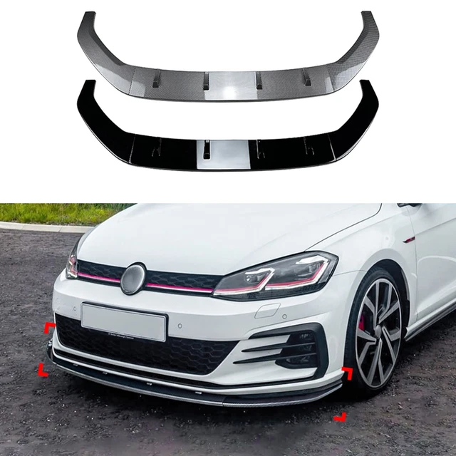 FRONT BUMPER SPLITTER Lip Kit For Golf MK7.5 GTI R Rline 2017-2019 ...