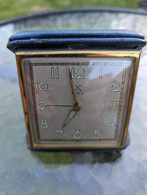 HAC TRAVEL ALARM Clock Hamburg American Clock Company £12.15 - PicClick UK