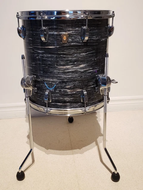 NEW LUDWIG CLASSIC Maple Vintage Black Oyster 14"x14" Floor Tom Drum ...