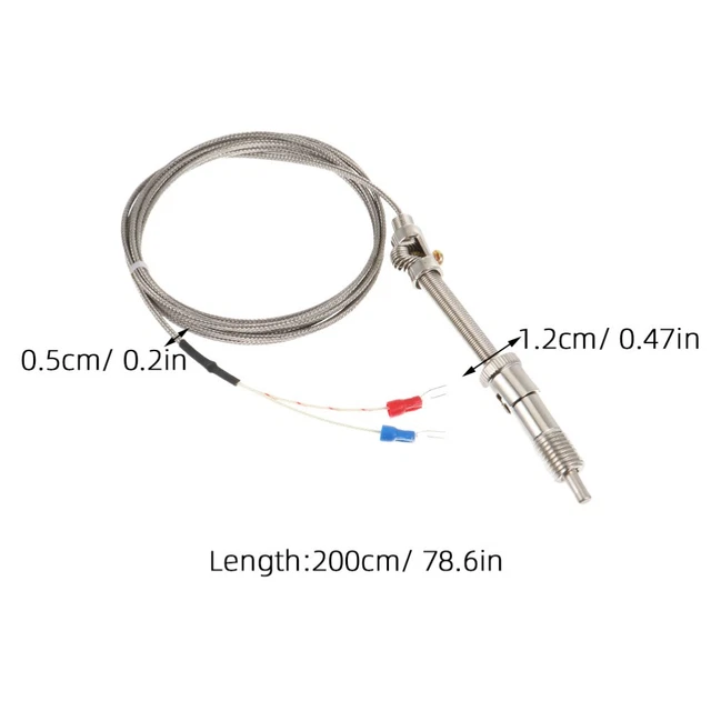 2 PCS TEMPERATURE Gauge Sensor Transmitter Probe Multimeter K Type $25. ...