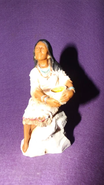 NATIVE WOMAN WITH Corn - Castagna of Italy - N. American Reproduction ...