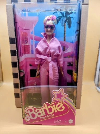 BARBIE THE MOVIE Collectible Doll Margot Robbie in Pink Power Jumpsuit ...