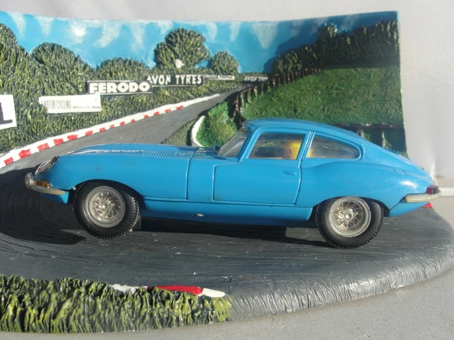 SPANISH 1960'S SCALEXTRIC E Type Jaguar Blue C34 1:32 Slot Used Unboxed ...