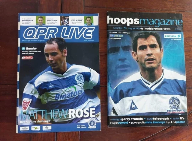QPR QUEENS PARK Rangers Football Programme / Magazine 2004 & 1999 £0.99 ...