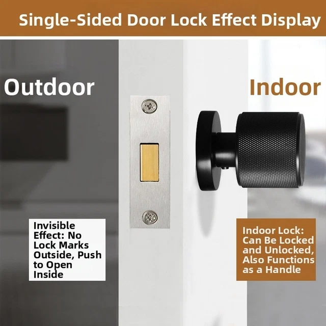 CONCEALED LATCH CONCEALED Door Lock Interior Door Lock Buffered Silent ...