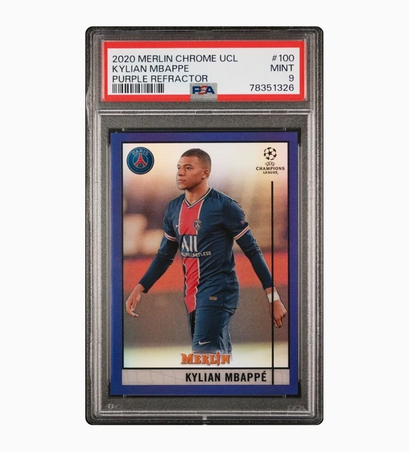 PSA 9 KYLIAN Mbappe lila/299 Topps Merlin PSG Frankreich EUR 34,82 ...