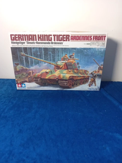 TAMIYA 35252 GERMAN King Tiger Ardennes Front Tank Plastic Model Kit ...