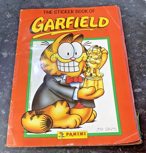 VINTAGE GARFIELD 1989 Sticker Album Panini Missing One Sticker To ...