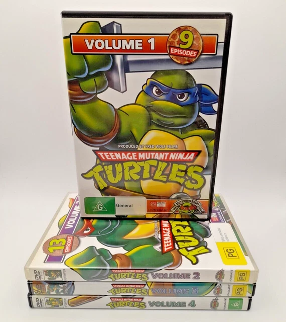 TEENAGE MUTANT NINJA Turtles Original Series DVD Vol 1 2 3 4 TMNT NTSC ...