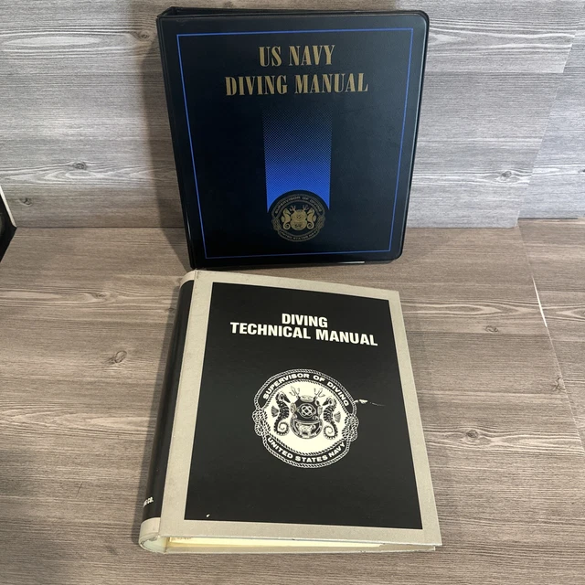 VINTAGE US NAVY Diving Manuals 1993 Air Diving and Cutting & Welding ...