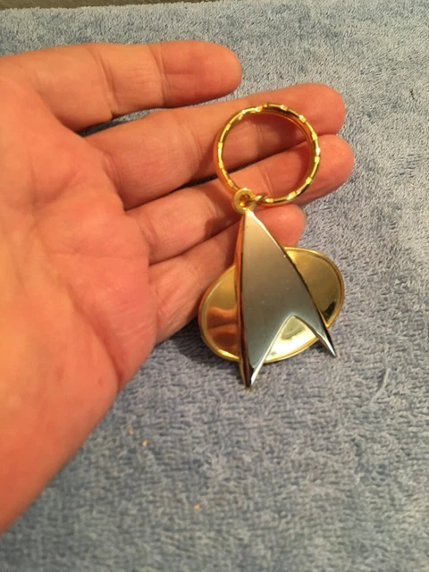 NOS STAR TREK Next Generation Starfleet Communicator Badge Metal ...