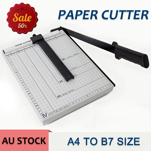 PREMIUM METAL PAPER Cutter Size A4 To B7 Guillotine Page Trimmer Knife ...