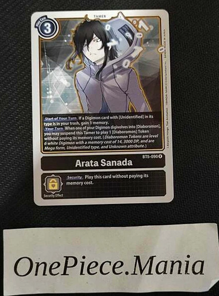 ARATA SANADA (BT5-090 R Eng Holo Mint) -Digimon Card Game-E EUR 3,50 ...