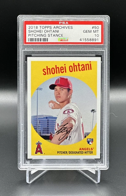 SHOHEI OHTANI RC- 2018 Topps Archives 50 (Pitching Stance) Rookie- PSA 10 GEM MT EUR 0,91 ...