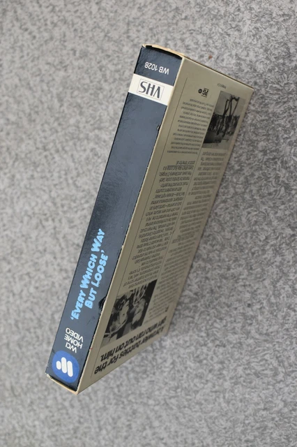 WARNER HOME VIDEO Vhs Big Box Vhs "Every Which Way But Loose" 1980 Euc ...