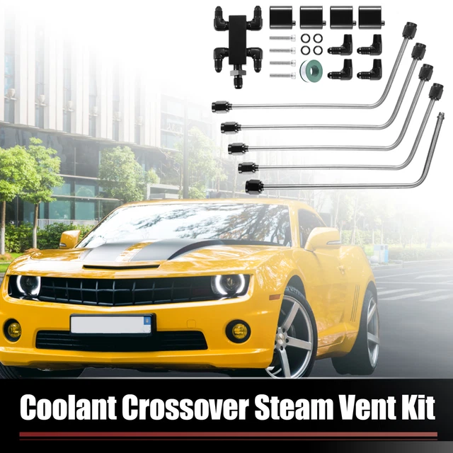 COMPLETE COOLANT CROSSOVER Steam Vent Kit Stainless Steel for LS1 LS2 ...