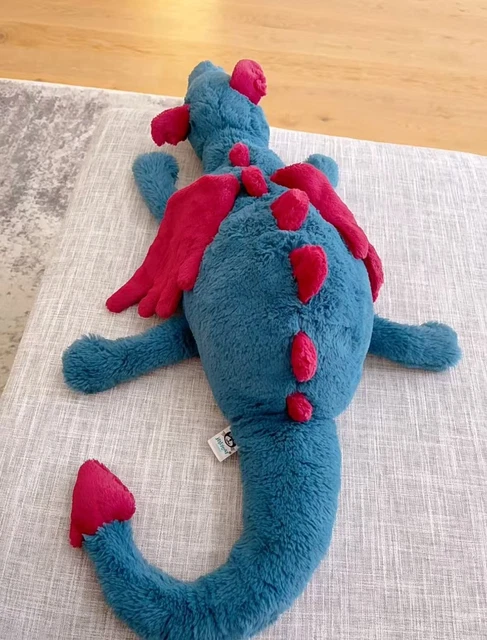 JELLYCAT LARGE DEXTER Dragon Plush Toy Mythical Animal Valentine's Day ...