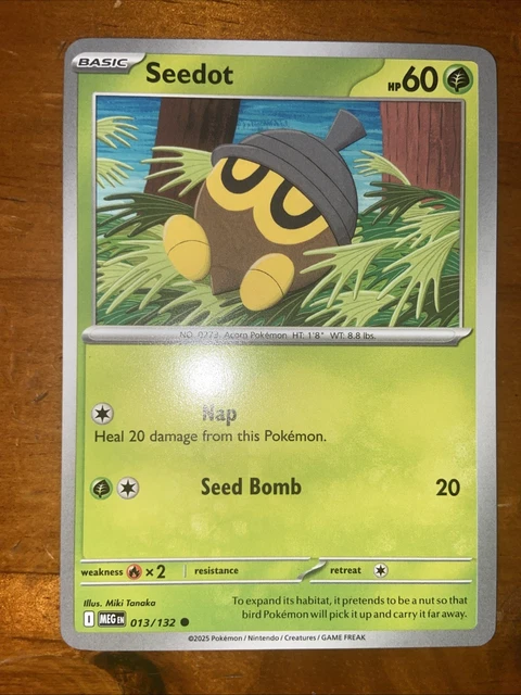 POKÉMON TCG SEEDOT Card Mega Evolutions MEG 013/132 2025 NM $0.10 ...