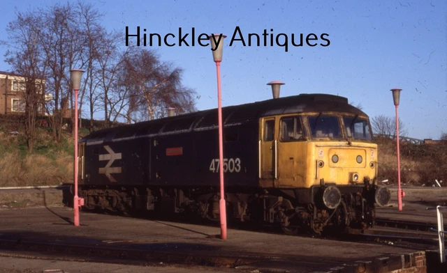 35MM SLIDE BRITISH Rail Diesel Electric Loco Train Class 47 No 403 The ...
