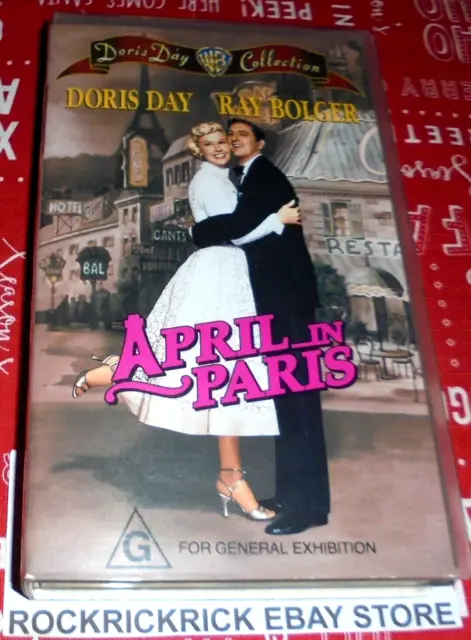 APRIL IN PARIS Vhs Rare Doris Day, Ray Bolger $11.00 - PicClick AU