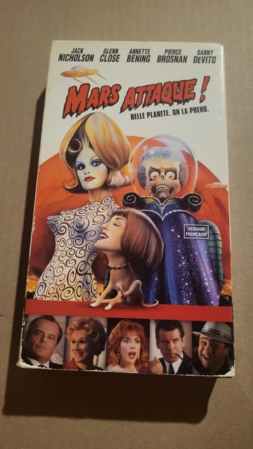 MARS ATTACKS ! Vhs French Mars Attaque ! Jack Nicholson Tim Burton $22.99 - PicClick CA