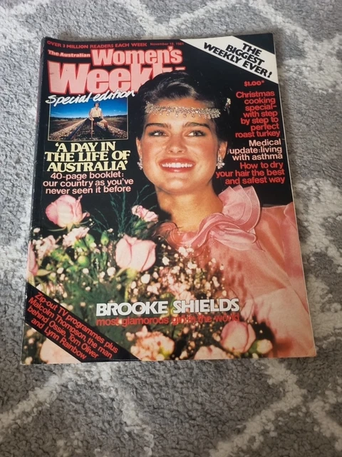 WOMEN'S WEEKLY MAGAZINE November 1981-Olivia Newton-John-Brooke Shields ...