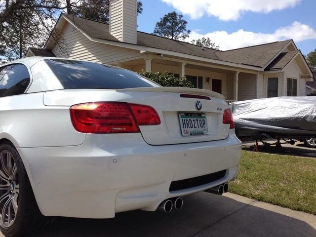 BMW E93 CONVERTIBLE Spoiler 3 Series Boot Trunk M3 Csl Rear Performance ...