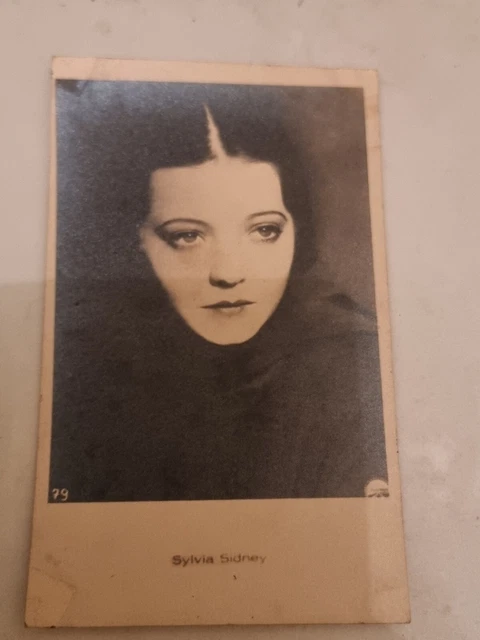 POSTCARD. ACTOR ACTRESS. Sylvia Sidney. 1930s. Vintage EUR 4,84 - PicClick FR