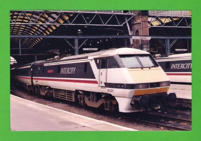 BRITISH RAIL PHOTO - BR Intercity 91 027 - Bo Bo Electric - Kings Cross ...