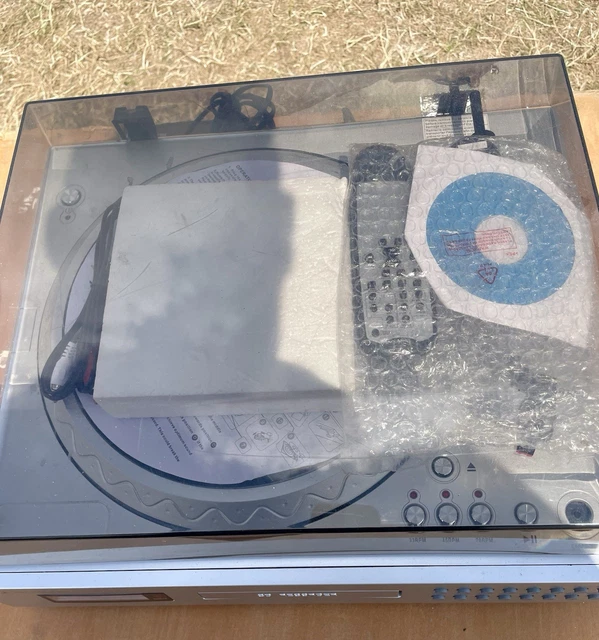 NEOSTAR NTCD1V TURNTABLE Record Player Cassette CD Burner opened, but ...