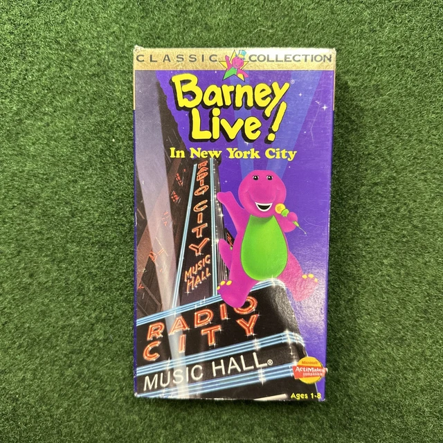 BARNEY LIVE IN New York City VHS Tape 1994 Sing Along Songs Classic ...