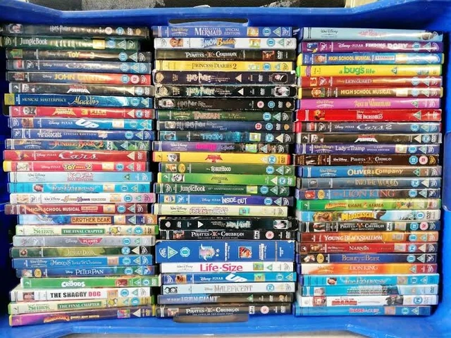 CHILDRENS KIDS FAMILY DVDs Disney Pixar Nickelodeon Dreamworks Lot ...