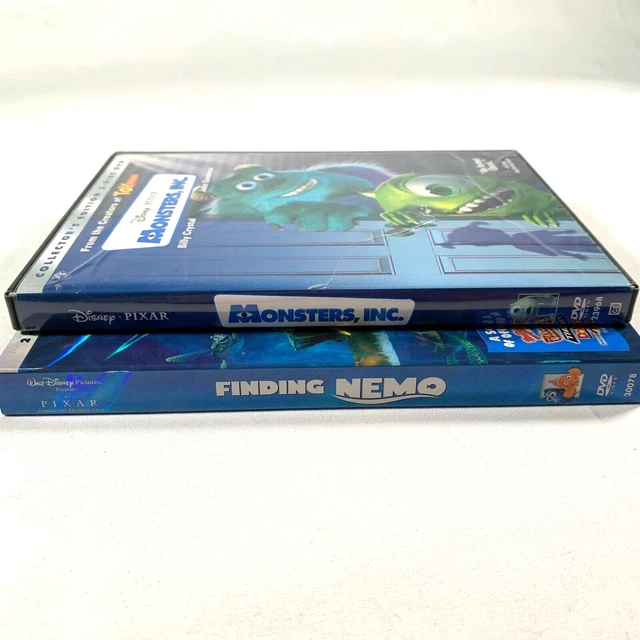 DISNEY PIXAR DVDS Monsters Inc and Finding Nemo Collectors Editions £14 ...