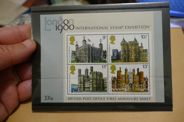 MINT FULL SET 4 1980 stamp exhibition British UK GB commemorative ...