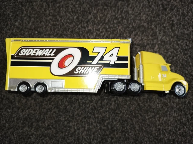 DISNEY PIXAR CARS Sidewall Shine 74 Hauler Truck 1:55 Diecast. Superb ...