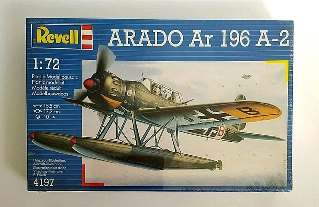 REVELL 1:72 KIT Aereo Arado Ar 196 A-2 Lunghezza 15,5 Cm Art 4197 EUR 25,00 - PicClick IT