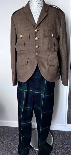 GENUINE ARMY ISSUE Gordon Highlanders Tartan Trews New. Highlander ...
