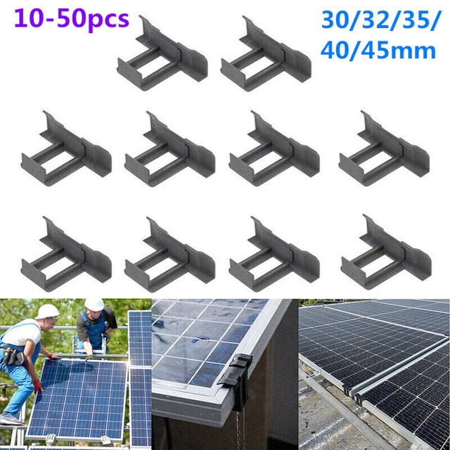 30-45MM PHOTOVOLTAIC PANEL Water Guide Mud Clamp Solar Water Drain ...