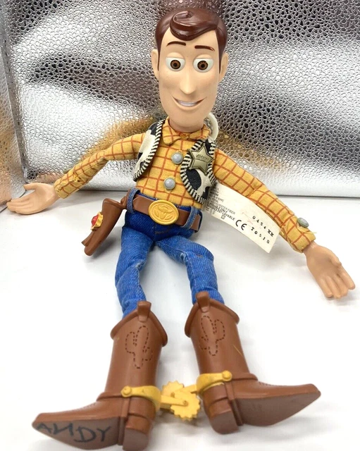 VINTAGE TALKING WOODY Disney Pixar Toy Story Pull String Cowboy Mattel ...