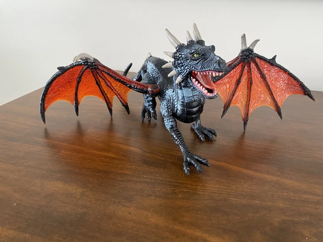 CHAP MEI LEGENDS OF KNIGHTS Medieval Orange Winged Dragon 11” Toy ...