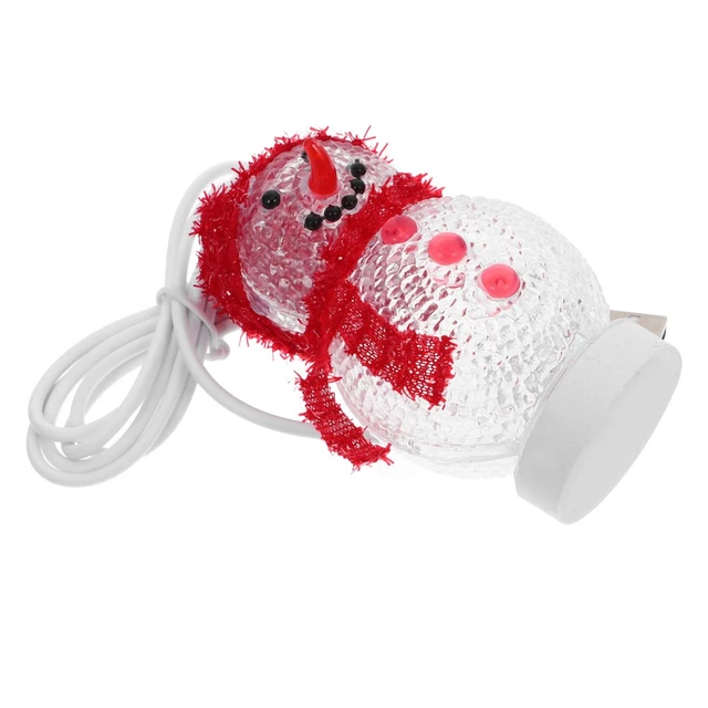 SNOWMAN LIGHT UP Figure Mini Decoration Usb Christmas Nightlight £8.75 ...