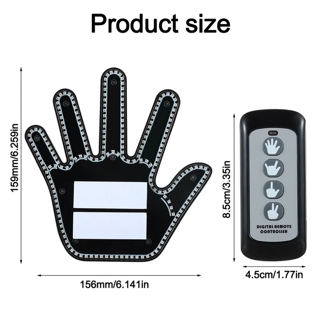 DECORATIVE LIGHTS GESTURE Light Remote Control Sign Language Lamp Car £ ...