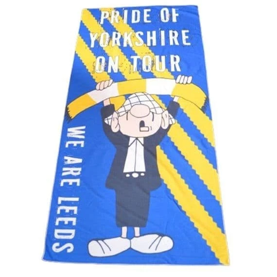 LEEDS UNITED INSPIRED Beach Towel - We Are Leeds, Pride Of Yorkshire ...
