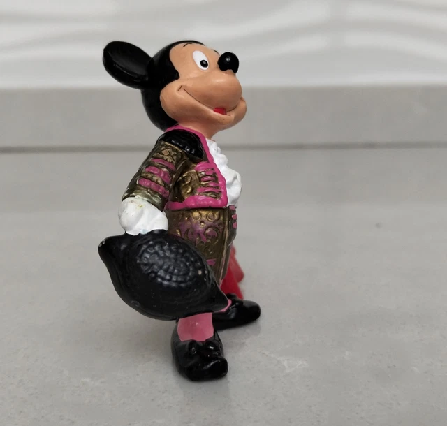 MICKEY MOUSE BULL Fighter matador Bullyland Disney Figure RARE VERSION ...