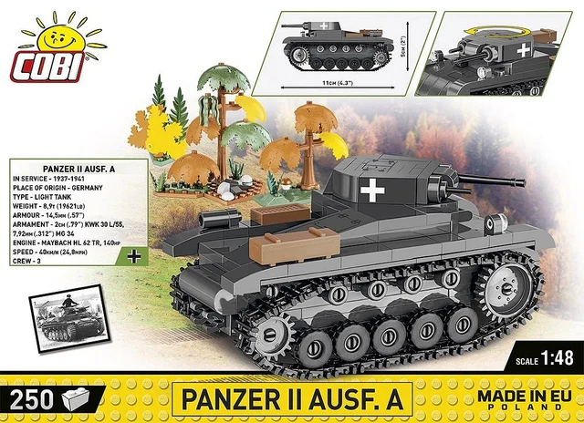 COBI 1/48 SCALE Panzer II Ausf. A Model Kit £24.51 - PicClick UK
