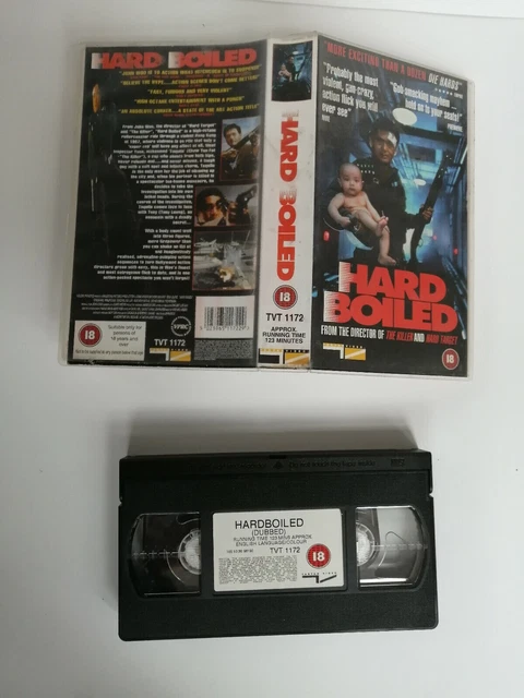 HARD BOILED VHS Video DUBBED, John Woo, Hong Kong Action Thriller ...