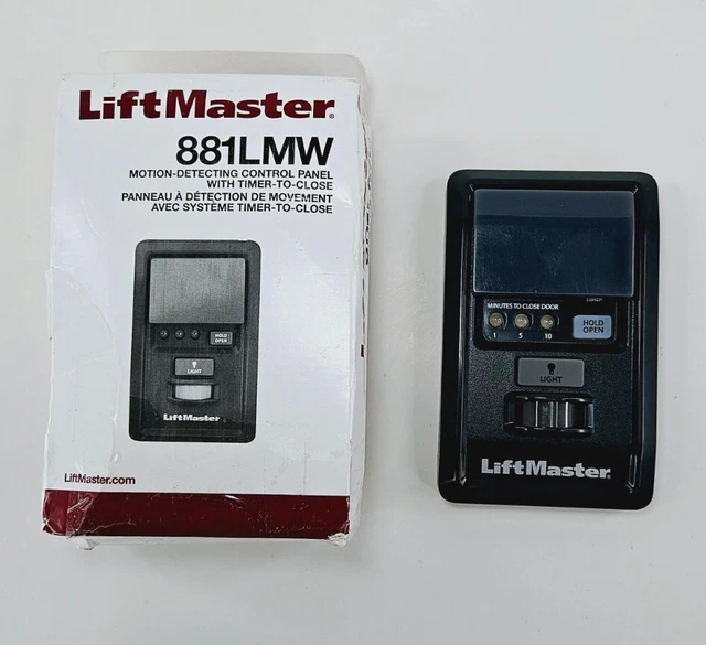 LIFTMASTER 881LMW MOTION Detection Wall Control Panel Garage Opener £25 ...
