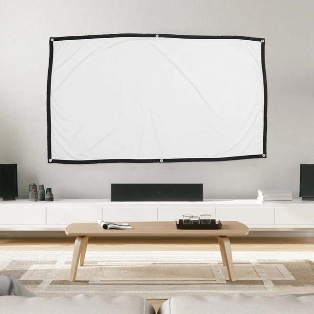 OFFICE PROJECTOR SCREEN High Definition Projection Portable £13.99 ...