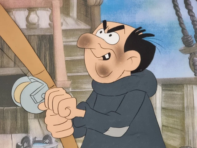 HANNA BARBERA GARGAMEL Original 80s TV SMURFS Animation Art Production ...